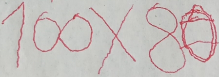 Solved: 100 * 80 [Math]
