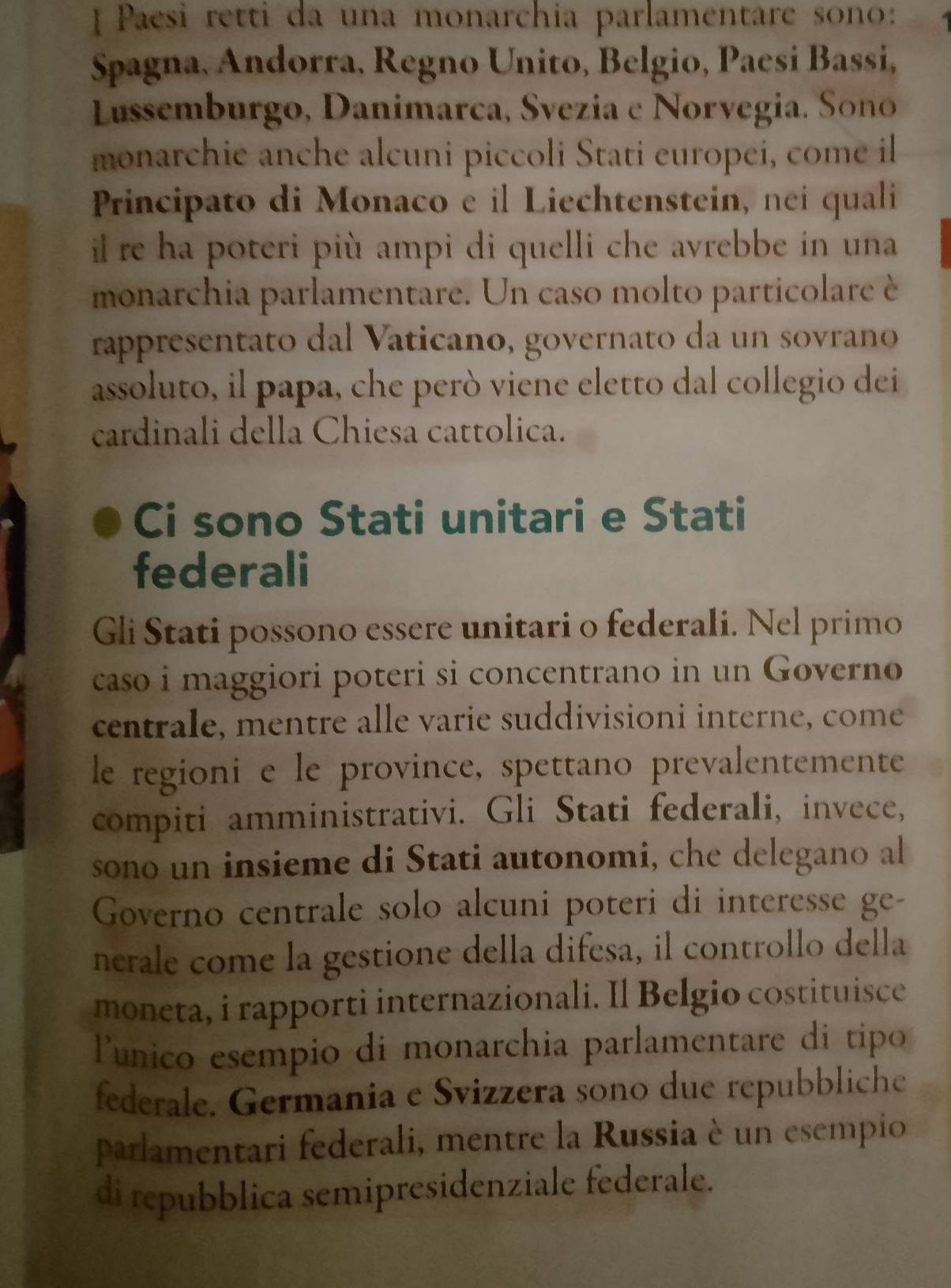 Risolto:Paesi retti da una monarchia parlamentare sono: Spagna, Andorra ...