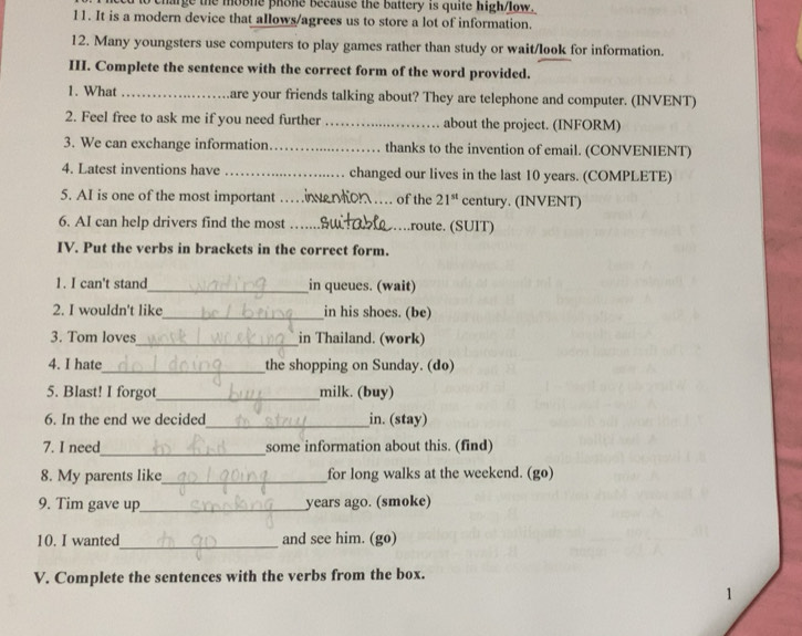 Giải quyết:marge the moble phone because the battery is quite high/low ...