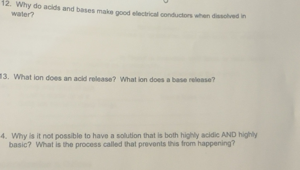 Solved: Why do acids and bases make good electrical conductors when ...