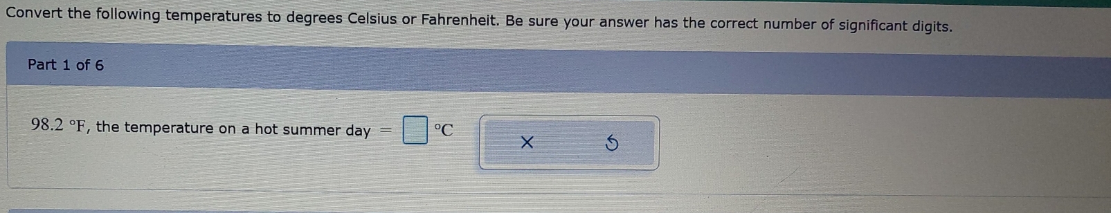 Solved: Convert the following temperatures to degrees Celsius or Fahrenheit. Be sure your answer ...