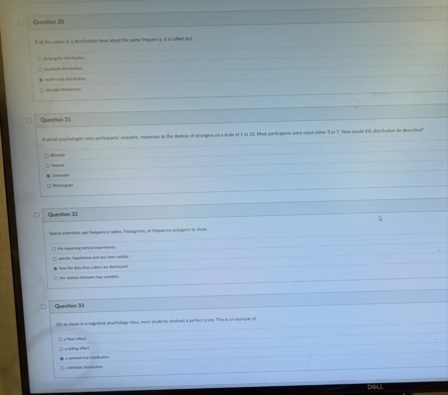 Solved: If all the values in a distribution have about the same ...