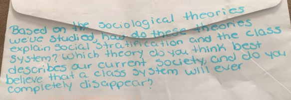 Solved: Based on vociological theories we'vc studied, do these theories ...