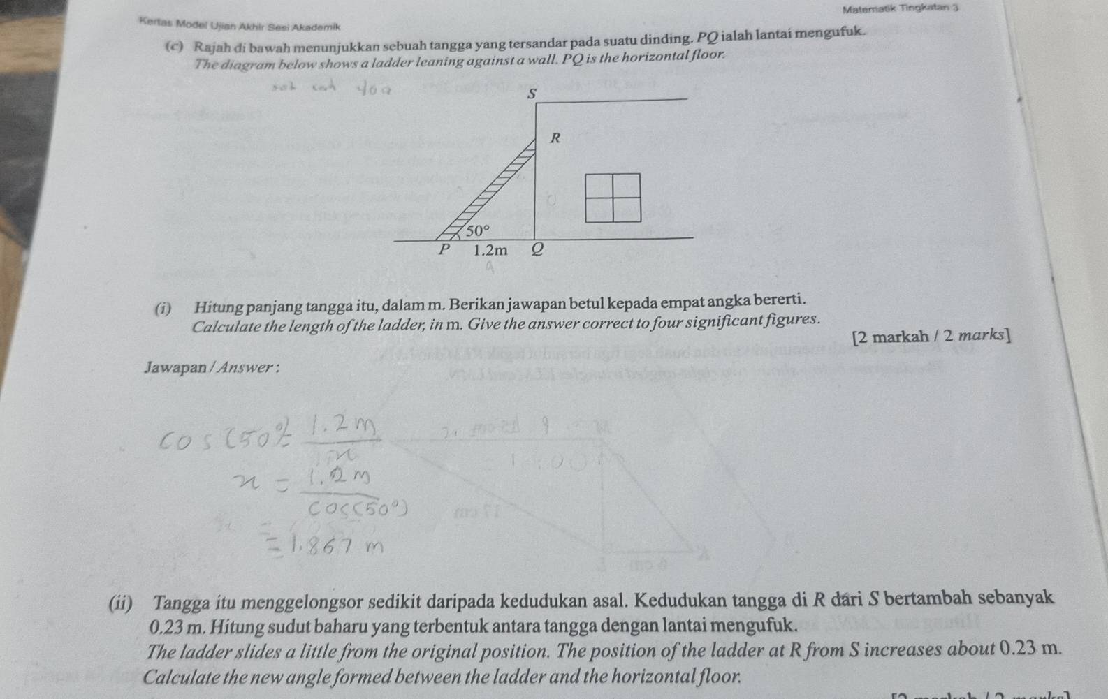 Selesai:Matematik Tingkatan 3 Kertas Model Ujian Akhir Sesi Akademik (c ...