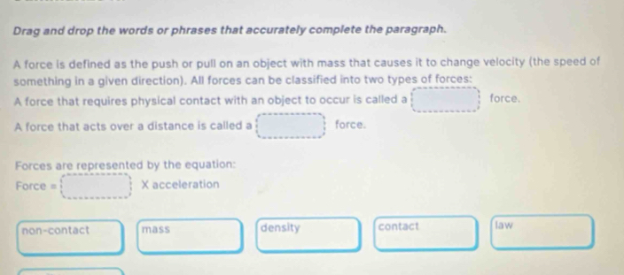 Solved: Drag and drop the words or phrases that accurately complete the ...