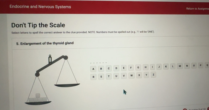 Solved: Endocrine and Nervous Systems Return to Assignm Don't Tip the ...