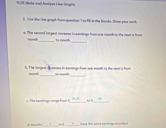 Solved: 11.03 Make and Analyze Line Graphs 2. Use the line graph from ...