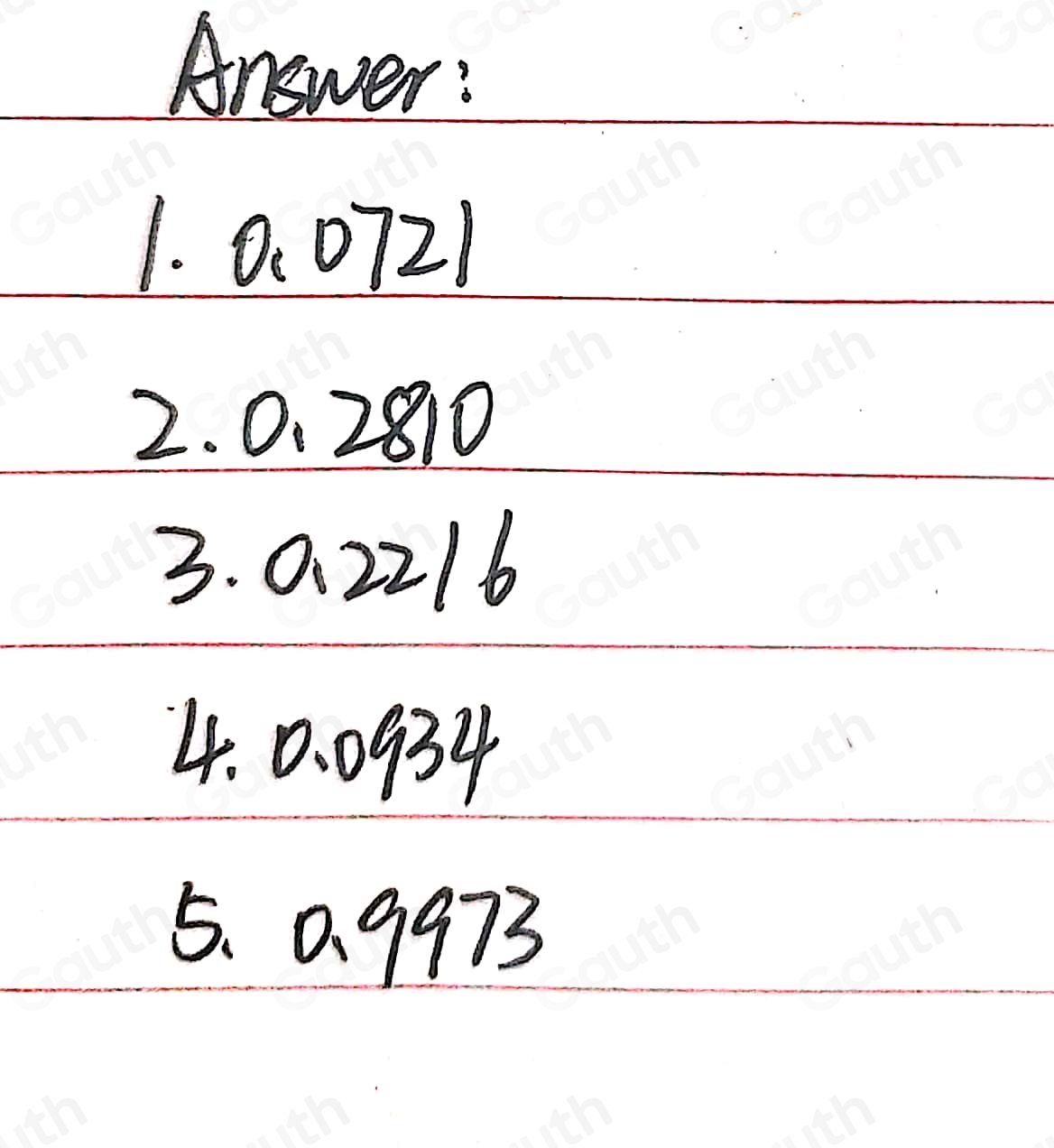 Solved: Determine each of the following areas and show these ...
