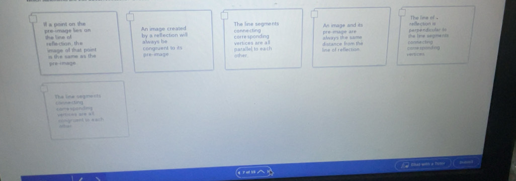 Solved: The line of- If a point on the An image created conne cting The ...