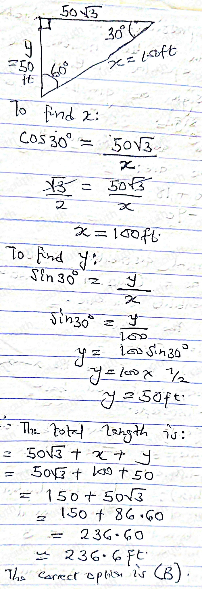 Solved: A low hedge is planted around a triangular fountain, as shown ...