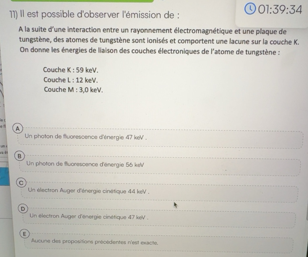 Résolu :Il est possible d'observer l'émission de : 01:39:34 A la suite ...