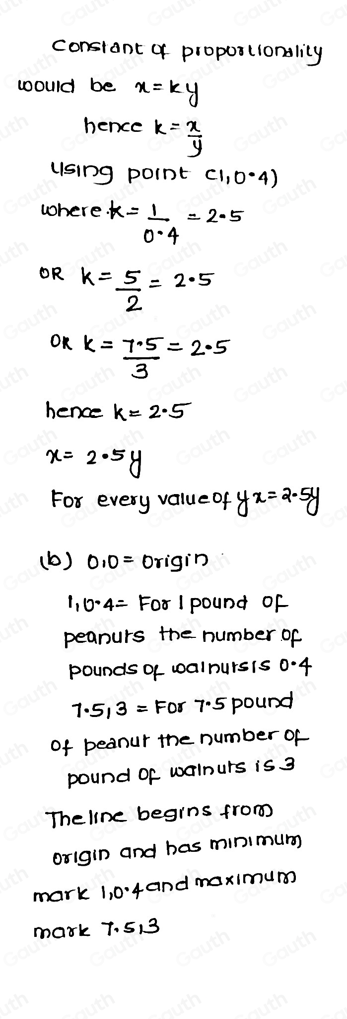 Solved: The number of pounds of walnuts in a nut mix is proportional to ...