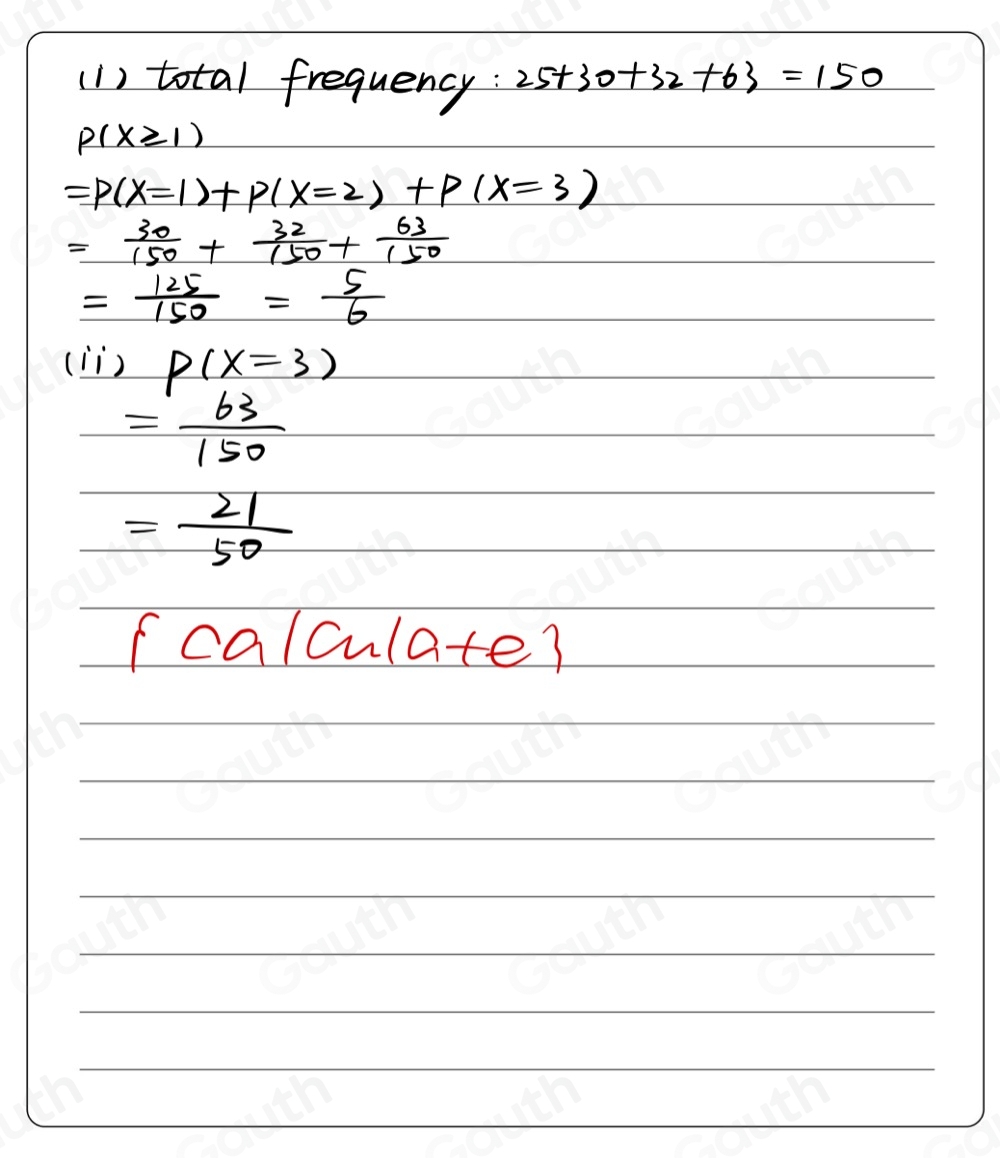 Solved: Three coins are tossed simultaneously 150 times with the following frequencies of ...