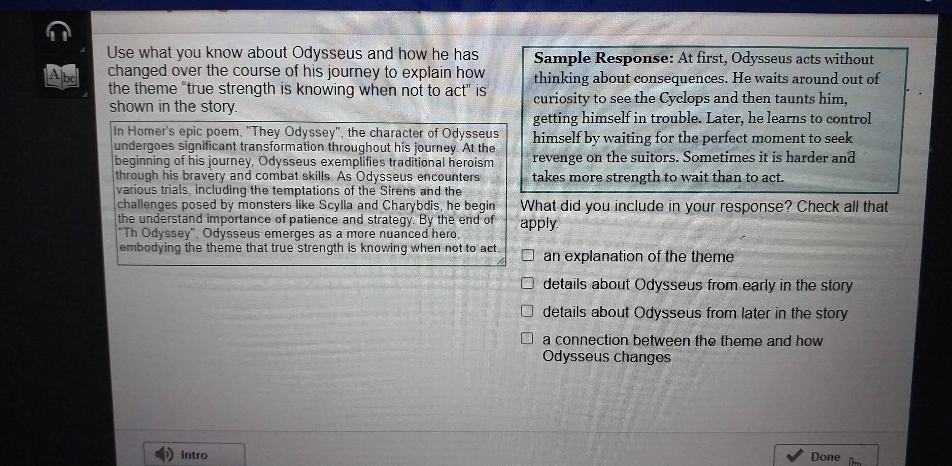 Solved: Use what you know about Odysseus and how he has Sample Response ...