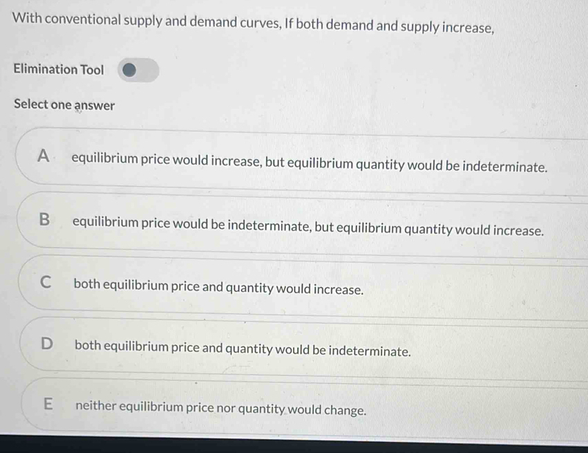 Solved: With conventional supply and demand curves, If both demand and ...