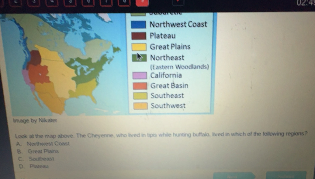 Solved: a 02:4 Image by Nikater Look at the map above. The Cheyenne ...