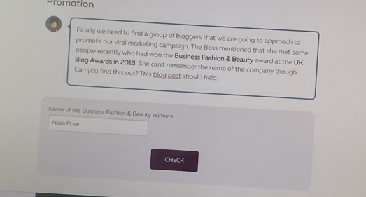 Solved: Promotion Finally we need to find a group of bloggers that we ...