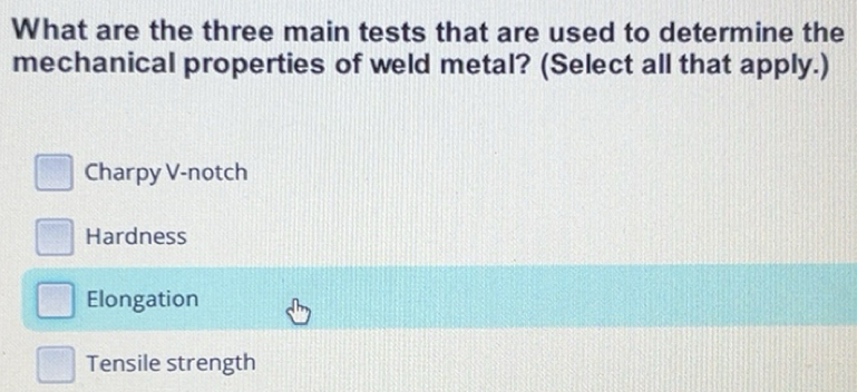 Gelöst:What are the three main tests that are used to determine the ...
