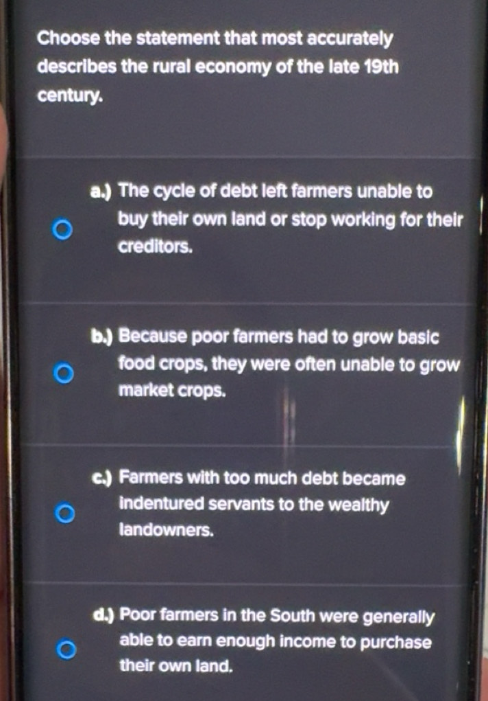 Solved: Choose the statement that most accurately describes the rural ...