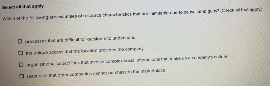 Solved: Select all that apply Which of the following are examples of ...