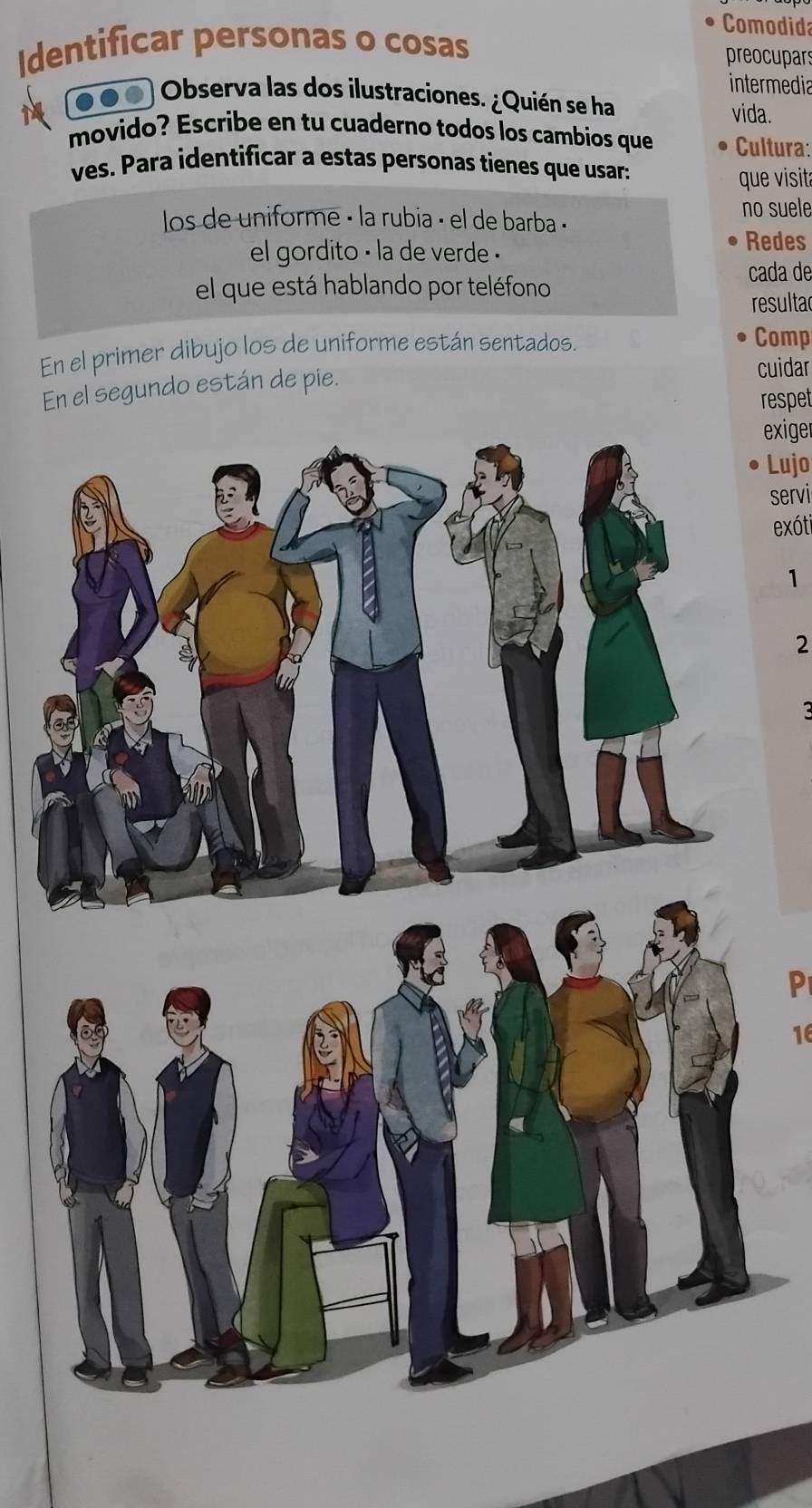 Risolto:Comodida Identificar personas o cosas precupars intermedia ...