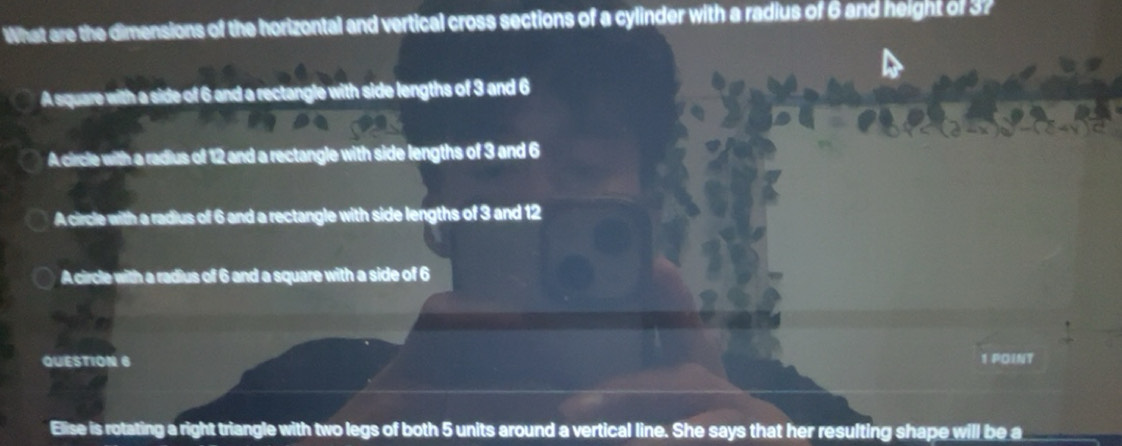 Solved: What are the dimensions of the horizontal and vertical cross ...
