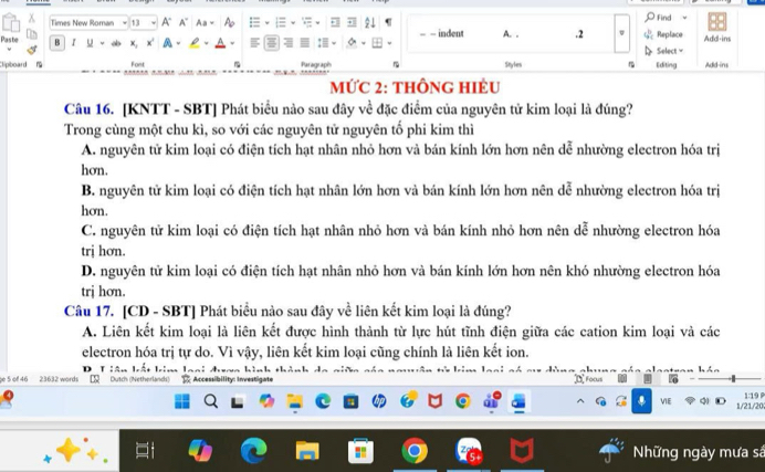 Giải quyết:Times New Roman 13 A A" Aa、 Ao O Find Paste B 1 u x, - − ...