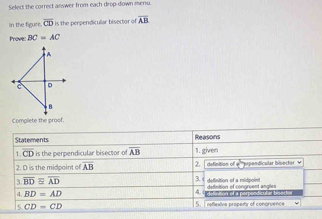 Select the correct answer from each drop-down menu. In the figure ...