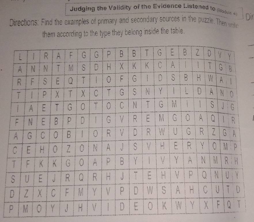 Solved: Judging the Validity of the Evidence Listened to (Module 4) Dir ...