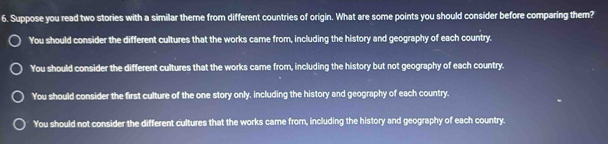 Solved: Suppose you read two stories with a similar theme from ...