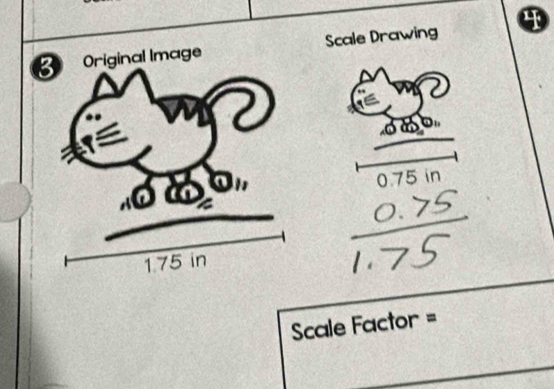 Solved: Scale Drawing 0.75 in Scale Factor = [Math]