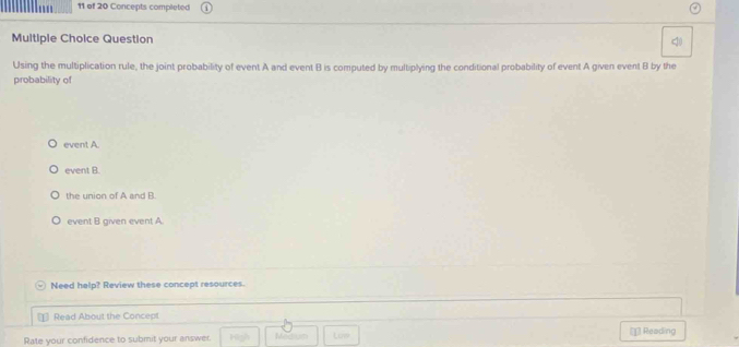 Solved: of 20 Concepts completed Multiple Choice Question ς10 Using the ...