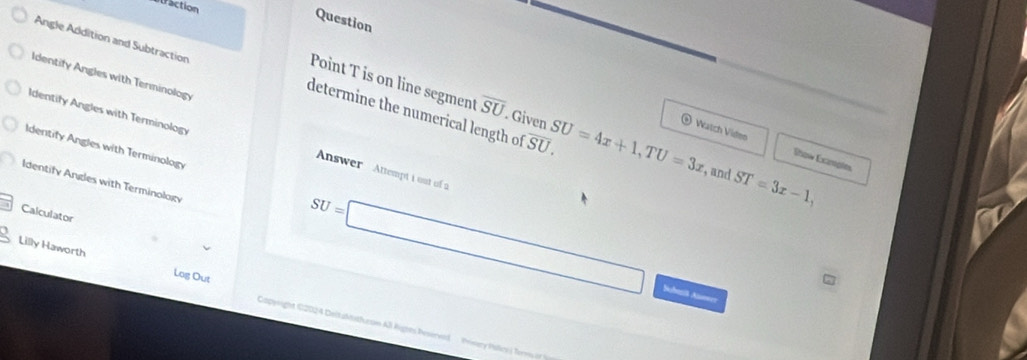 Solved: straction Question Angle Addition and Subtraction determine the ...