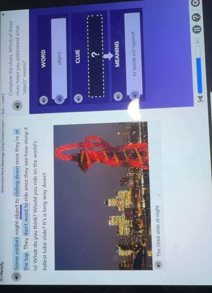 Solved: i-Ready Determine Word Meanings Using Context Clues 1 — Quiz ...