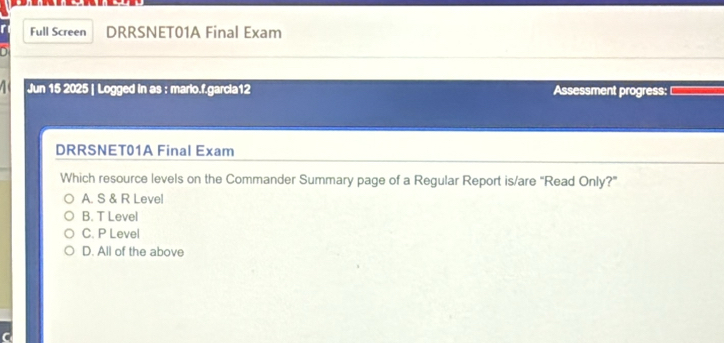 Solved: Full Screen DRRSNET01A Final Exam Jun 15 2025 | Logged in as ...