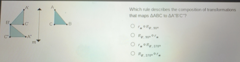 Solved: Which rule describes the composition of transformations that ...