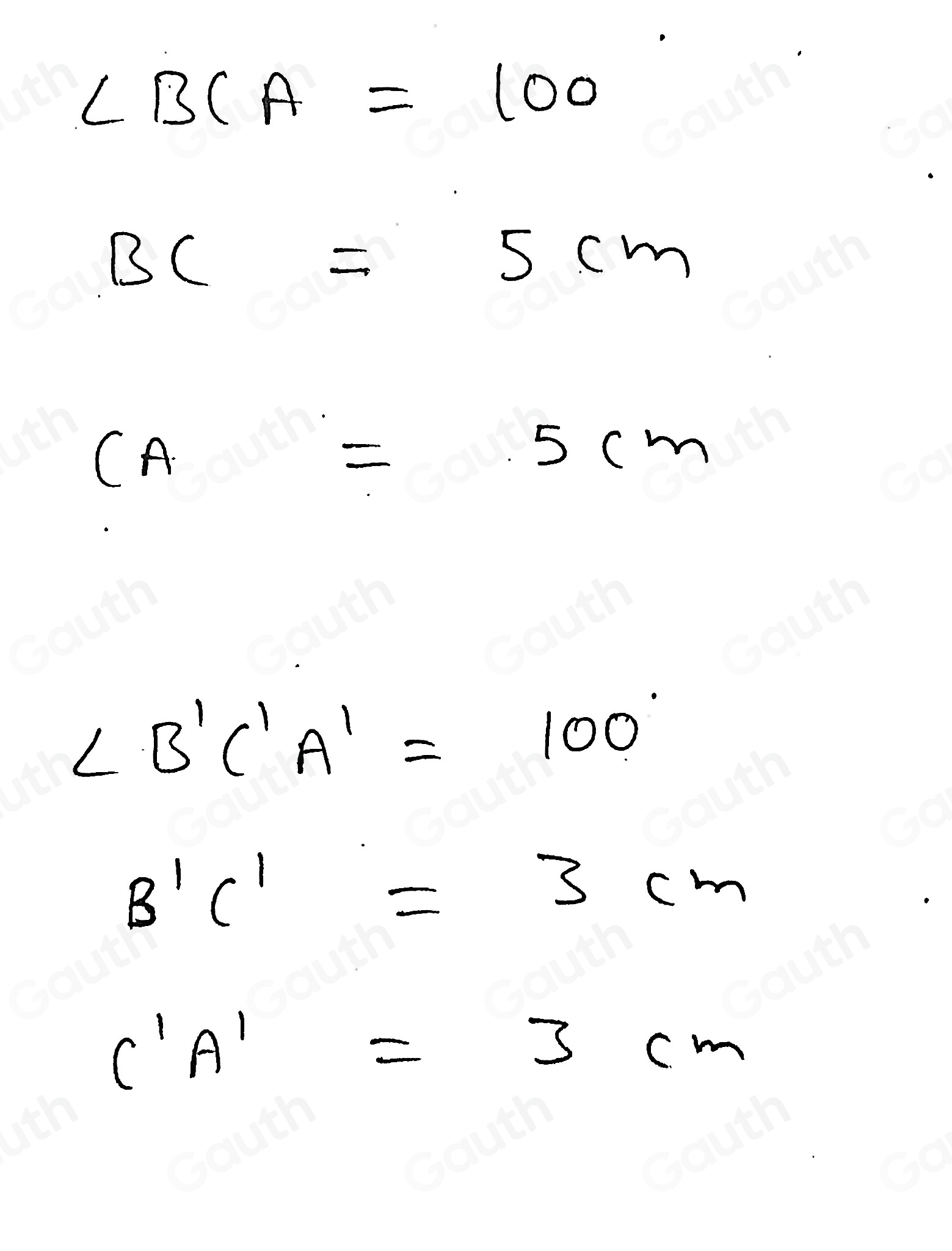 Solved: SAS Criterion for Similar Triangles The SAS, or side-angle-side ...