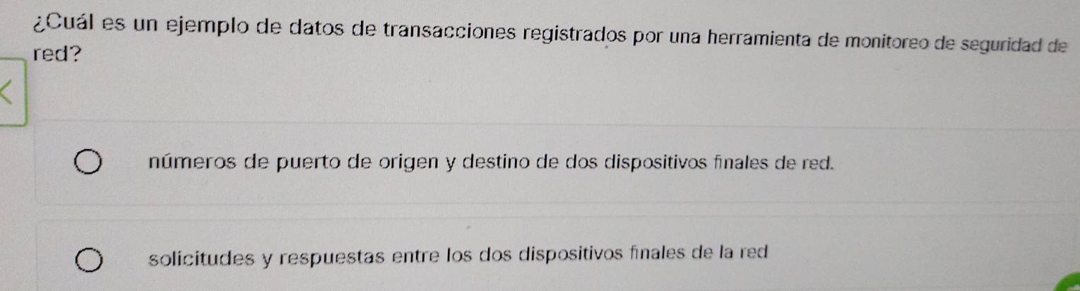 Resuelto:¿Cuál es un ejemplo de datos de transacciones registrados por ...
