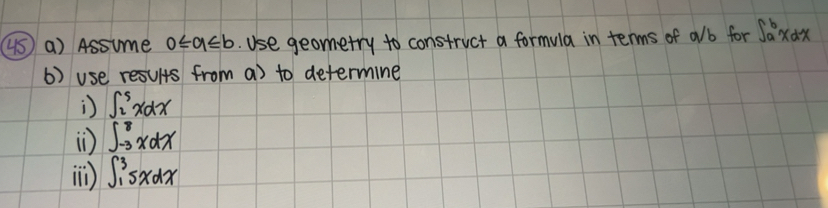 Solved: (S a) Assume 0≤slant a≤slant b.Use geometry to construct a ...
