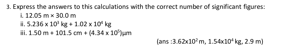 Selesai:Express the answers to this calculations with the correct ...