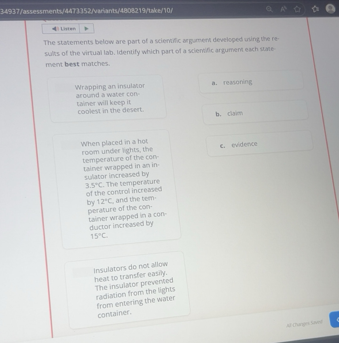 Solved: 34937/assessments/4473352/variants/4808219/take/10/ Listen The ...
