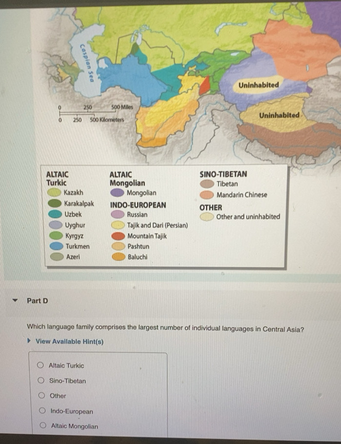 Solved: Which language family comprises the largest number of ...