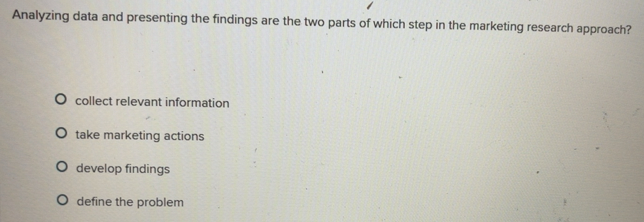 Solved: Analyzing data and presenting the findings are the two parts of ...