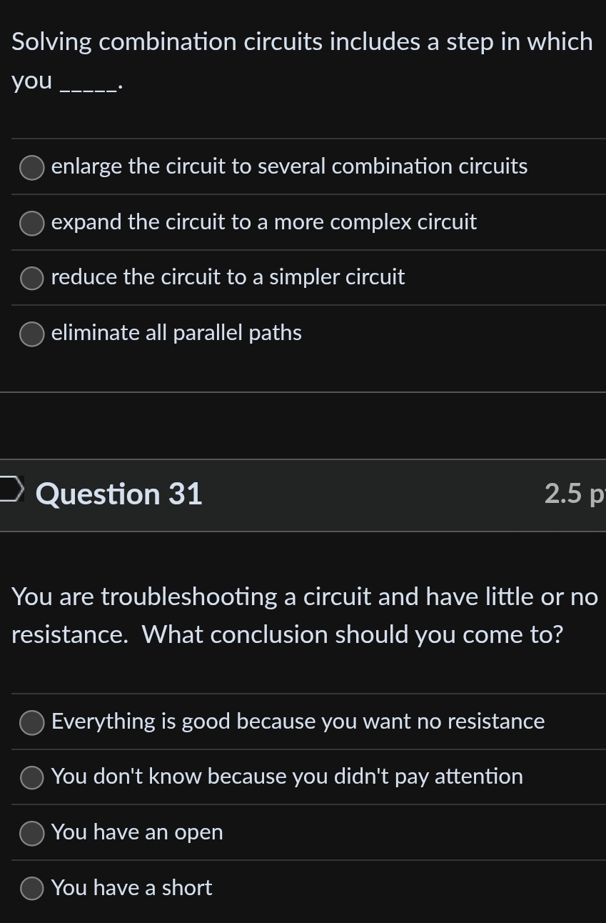 Solved: Solving combination circuits includes a step in which you ...