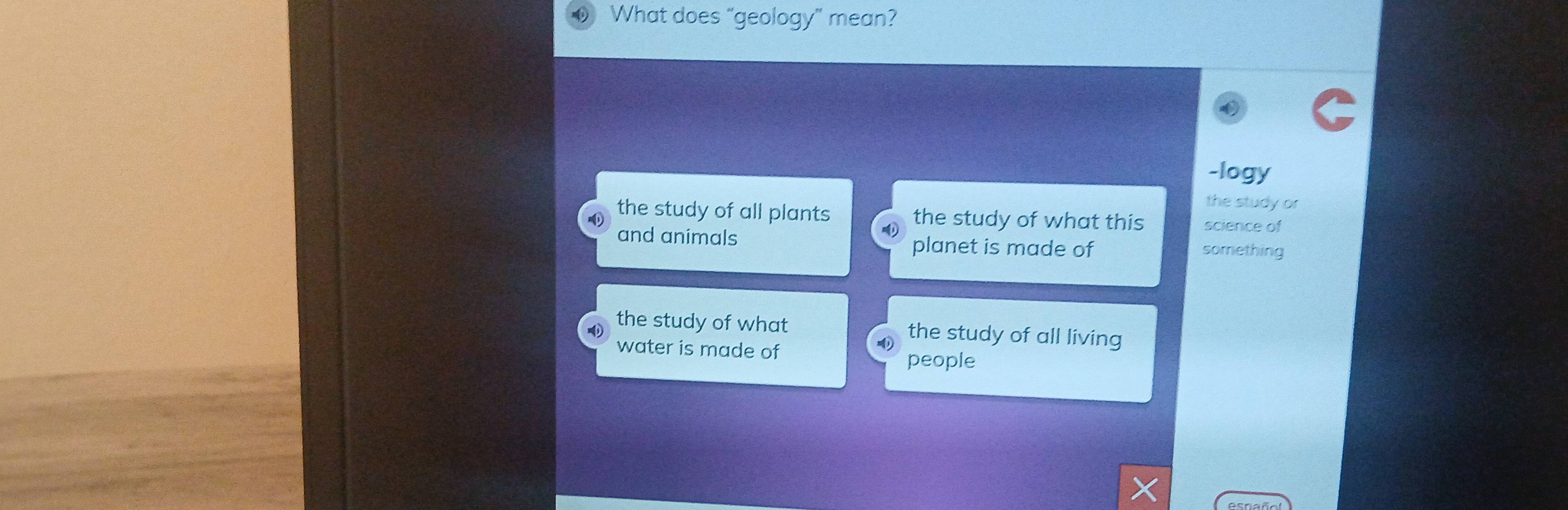 Solved: What does “geology” mean? -logy the study or the study of all ...