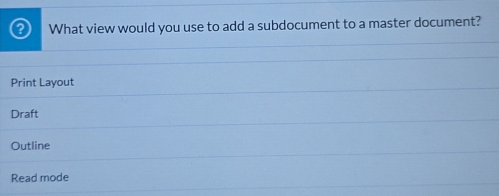 Solved: ? What view would you use to add a subdocument to a master ...