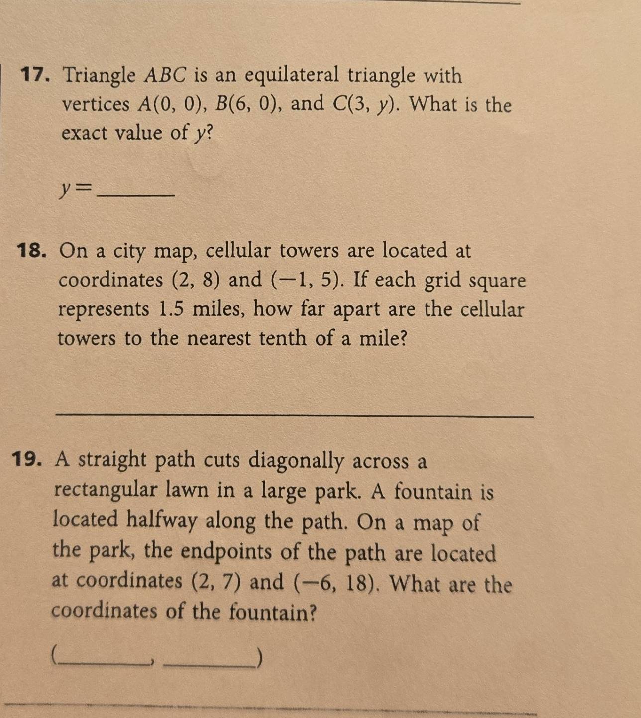 Solved: Triangle ABC is an equilateral triangle with vertices A(0,0), B ...