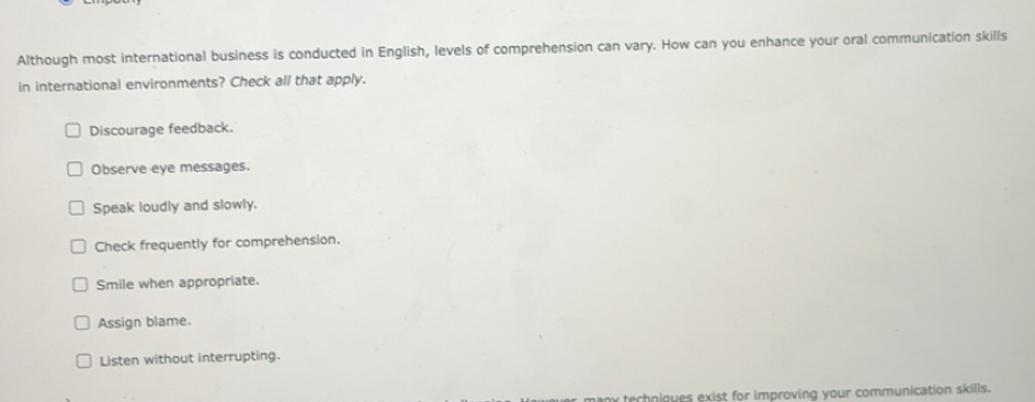 Solved: Although most international business is conducted in English ...