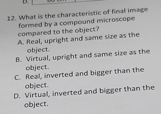 Selesai:What is the characteristic of final image formed by a compound ...