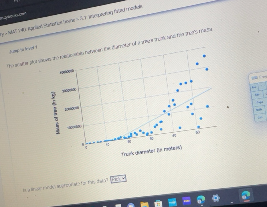 Solved: rn.zybooks.com ry > MAT 240: Applied Statistics home >3.1 ...